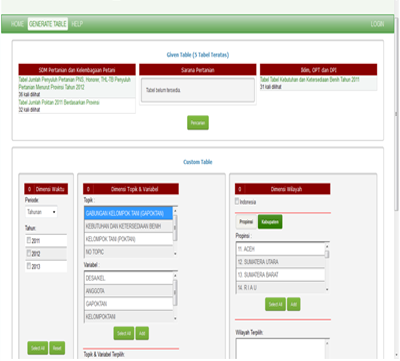 Table Generator - Help